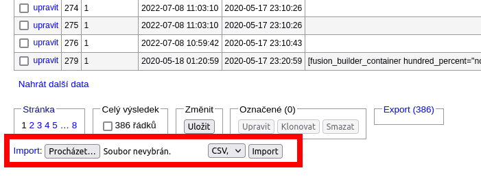 Exporting and importing data in WordPress - WPdmin.com